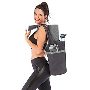 Ewedoos Premium Yoga Sets - Includes 1 TPE Double-Layer Yoga Mat with Carrying Strap, 1 Printed Yoga Mat Bag, Perfect for Yogi & Beginners
