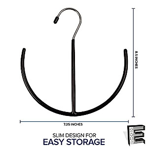 Belt Scarf Hanger Space Saving Organizer Hanging Multi Purpose Ties Shoe Rack Gym Bag Organizer Closet Organization EASYVIEW