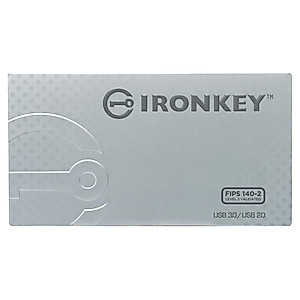 Kingston Ironkey S1000 16GB Encrypted USB Flash Drive On-Device Cryptochip FIPS 140-2 Level 3 Multi-Password Security Options IKS1000B/16GB