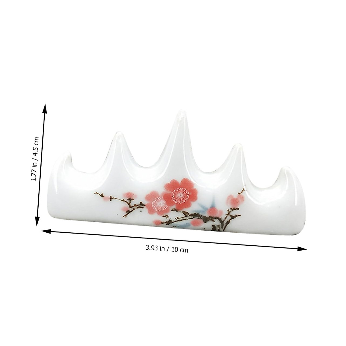 COHEALI 2pcs Brush Holder Chinese Decor Brush Pen Calligraphy Brush Table Stand Painting Writing Brush Rest Decked Pen Stand Pen Rack Calligraphy Supplies Bench Plum Bossom Ceramics White