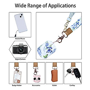 AirPod Pro Case with Wristlet Keychain Wrist Lanyard, OULRAEFS Hard AirPods Pro Case Cute Protective Case Cover with Key Lanyard for Airpods Pro 2019, Gifts for Women Girls, Butterfly