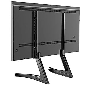 Perlegear Universal TV Stand Legs for Most 32-55 inch Flat or Curved TVs with VESA Mounting Patterns 200x100mm to 800x400mm, Table Top TV Stand Base Supports up to 88 lbs, PGTVS22
