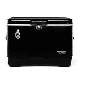 Igloo Black 54 QT Legacy Steel Belted Cooler with Bottle Opener
