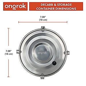 Decarboxylator Box by ONGROK, Stainless Steel, Airtight, Food Grade, Full Manual Decarb Kit with Infusion Accessories, Dishwasher & Oven Safe