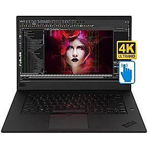 Lenovo ThinkPad P1 Black Laptop (8th Generation Intel Core i7-8850H Processor, 16GB DDR4 RAM, 512GB PCIe SSD, 15.6 Touch 4K UHD (3840 x 2160), Quadro P1000 Graphics, Windows 10 Pro (Renewed)