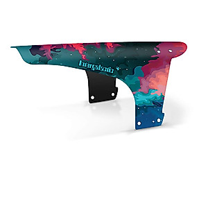RideGuard PF1 Intergalactic. Front MTB Mudguard Mountain Bike Fender. Fits 24”, 26”, 27.5”, 29”, Plus Size and Fat Bikes. UK Made 100% Recycled Plastic Waste 100% Recyclable.