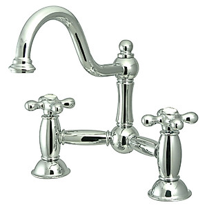 Elements of Design ES3911AX Bridge Lavatory Faucet with Cross Handle, 8", Chrome