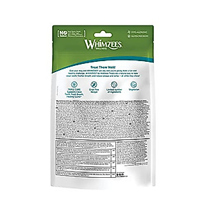 WHIMZEES Alligator, Natural and Grain Free Dog Dental Sticks, Dog Chews for Medium Breeds, 12 Pieces, Size M