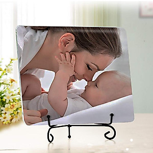 Jucoan 2 Pack 15 Inch Iron Display Stand, Large Black Easel Plate Holder Stand for Displaying Pictures Frame, Plates, Books Arts, Home Decor