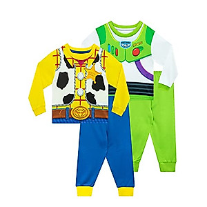 Disney Boys Toy Story Pyjamas 2 Pack Buzz Lightyear and Woody Kids PJs Multicolored 2T