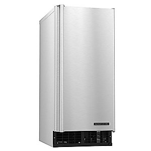Hoshizaki C-80BAJ 14 7/8" Air-Cooled Undercounter Cubelet Ice Machine Maker with 22 lb. Storage Capacity, 80 lbs/Day, Stainless Steel, 115v