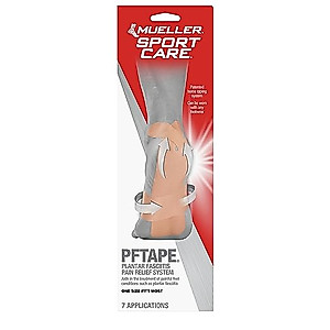 MUELLER Sports Medicine PFTape, Tape for Plantar Fasciitis for Men and Women, Regular, 3 Applications