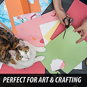 Maxam Small Household Scissor Set with Soft-Touch Handles for a Safe Comfortable Grip, 3-Pieces