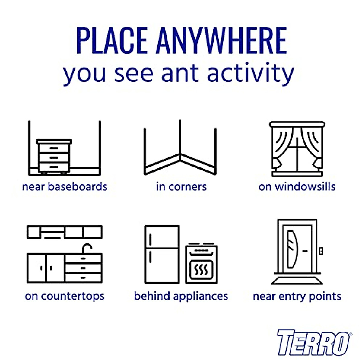 Terro T324B 4-Pack Liquid Ant Baits, Orange