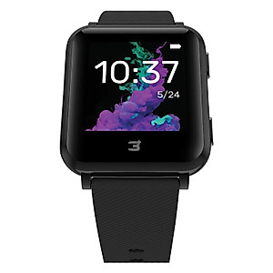 3Plus 3PL-VIBEPLUS-BK Vibe+ Smartwatch, Black