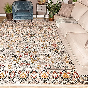 SUPERIOR Jacinda 8' x 10' Indoor Area Rug, Tan