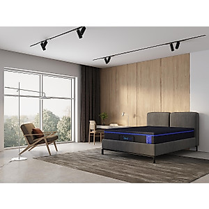 iDealBed S4 Nebula Luxury Hybrid Mattress + 4i Custom Adjustable Bed Sleep System, Comfort, Cooling & Support, Advanced Silent Operation, Massage (Medium Firm, Queen)