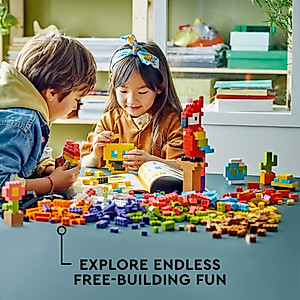LEGO Classic Lots of Bricks Construction Toy Set 11030, Build a Smiley Emoji, Parrot, Flowers & More, Creative Gift for Kids, Boys, Girls Ages 5 Plus