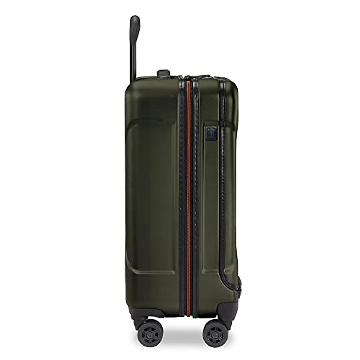 Briggs & Riley Torq Hardside Carry On Luggage with Spinner Wheels 22 inch. USB Charging Port, TSA-Friendly Locks, Easy Access Hinged Front Pocket, Green