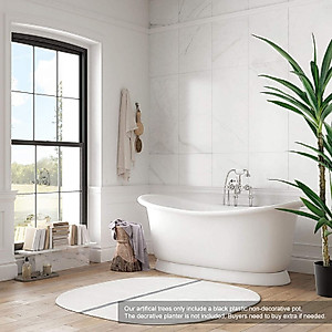 Lambye Artificial Tree, 4.6 Feet Agave Plant with 3 Heads in Plastic Pot, Potted Fake Greenery for Home, Office, Indoor and Outdoor Modern Decoration(2 Pack)