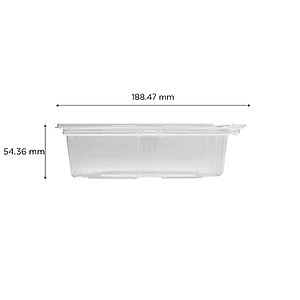 Karat 24oz PET Tamper Resistant Hinged Deli Container with Lid - 200 ct