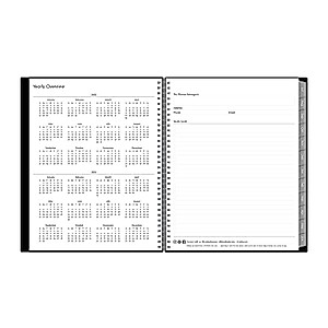Blue Sky 2023-2024 Academic Year Weekly and Monthly Planner, 8.5" x 11", Flexible Cover, Wirebound, Enterprise (144719)