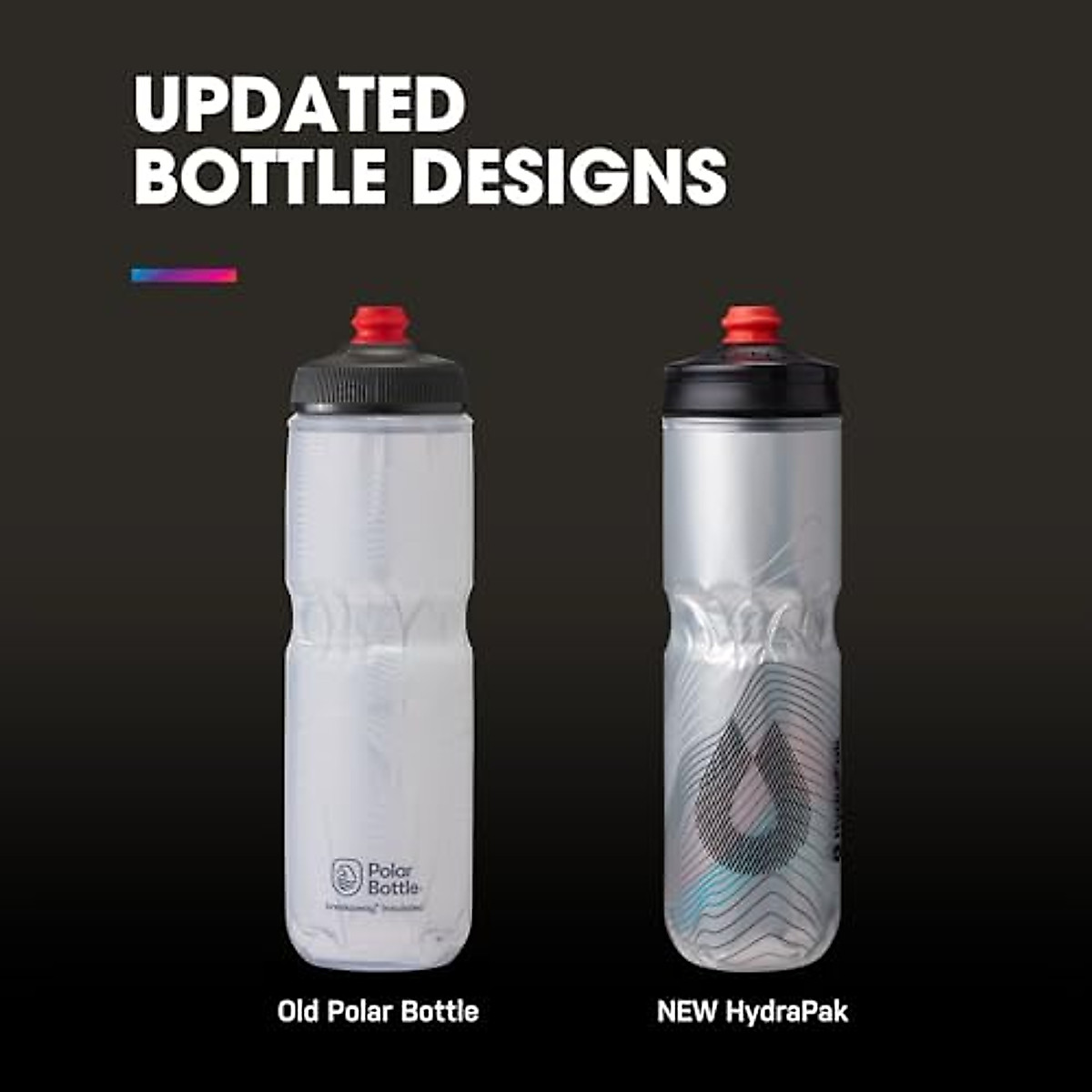 Polar Bottle Breakaway Insulated Bike Water Bottle - BPA Free, Cycling & Sports Squeeze Bottle (Tartan - Bubble Gum Pink/Navy, 20 Oz)