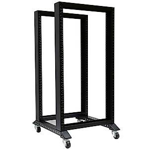 RAISING ELECTRONICS 20U 3FT 4 Post Open Frame 19inch Server Rack 31inchDeep