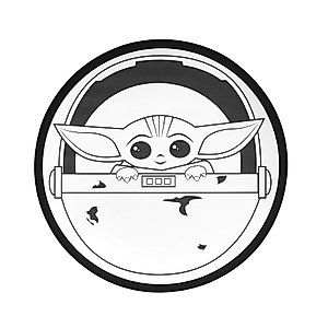 Disney Star Wars: The Mandalorian, The Child Round Infinity Mirror 9"x9"