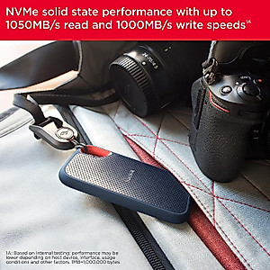 SanDisk 4TB Extreme Portable SSD - Up to 1050MB/s, USB-C, USB 3.2 Gen 2, IP65 Water and Dust Resistance, Updated Firmware - External Solid State Drive - SDSSDE61-4T00-G25
