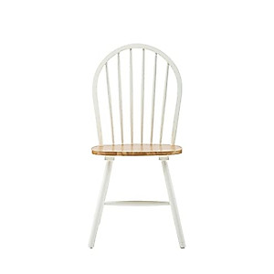 Boraam Farmhouse Dining Chairs, Set of 2 - White/Natural