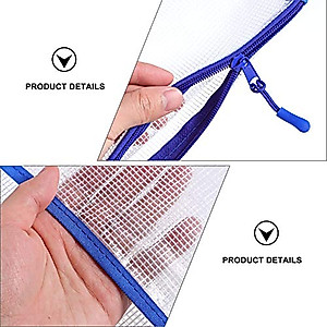 Healifty Art Portfolio Tote Bag PVC Waterproof Painting Board Storage Bag Drawing Tools Carry Bag for Bulletin Boards Artwork Charts and Teaching Material Blue