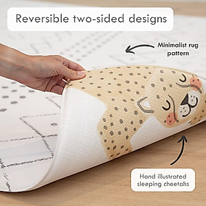 Lillefolk Stylish Baby Play Mat for Floor - Reversible Foam Play Mat as Baby Crawling Mat - Foam Baby Mat for Floor Play Mats - Babies & Toddlers Non Toxic Play Mat Baby Tummy Time Mat 6.9ft x 4.6ft