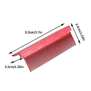 Barber Straightening Comb Attachment for Hair - Hair Straightener Comb, Hair Straightening Comb Attaches to Flat Iron for Low and high Temperature, Styling Comb for Hair Stylist Tool (Blue & Purple)