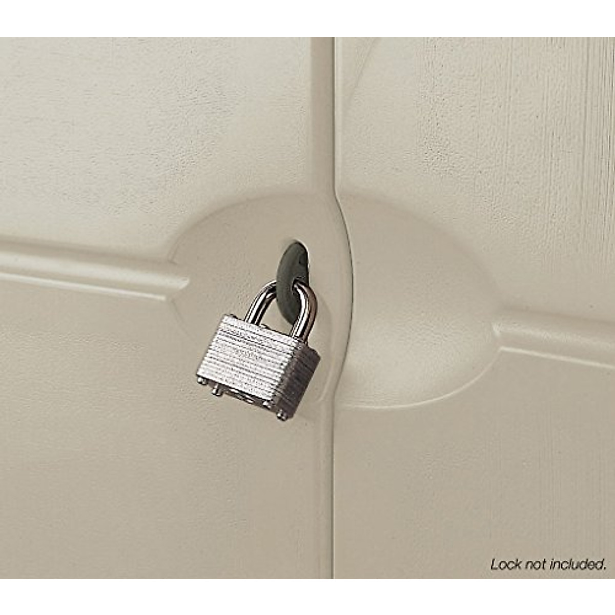 Rubbermaid Vertical Resin Weather Resistant Outdoor Storage Shed, 2x2.5 ft., Olive and Sandstone, for Garden/Backyard/Home/Pool