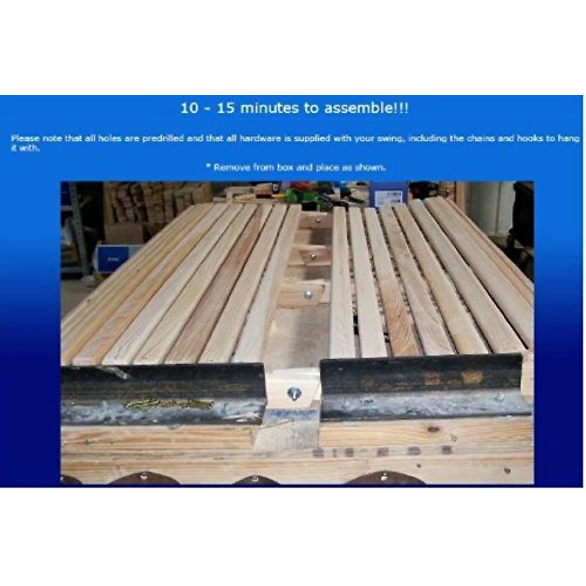 5 Five Feet Ft Made in The USA Cypress Lumber Roll Back Porch Swing with Stainless Steel Hardware Made from Rot-Resistant Cypress Eternal Wood