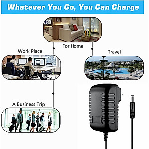 Dysead AC/DC Adapter for Gold's Gym Power Spin 210 U Upright 210U Exercise Bike Bicycle