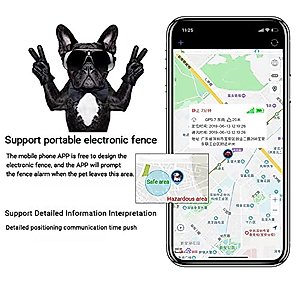 STWAZN Real Time GPS Tracker 4G, Dog/Cat Locator Activity Monitor, 90 Day Ultra Long Track View, Fence Alarm, Lightweight Waterproof Pet Detector，Android/Apple iOS Compatible (Cat)