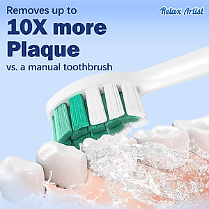 Relax Artist Replacement Toothbrush Heads for Philips Sonicare Replacement Heads,Electric Replacement Brush Head for Phillips Sonicare C2,C1,for Philips Sonic Care Electric Toothbrush,10 Pack