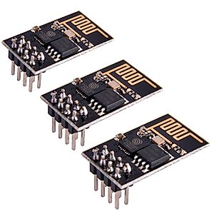 HiLetgo 3pcs ESP8266 ESP-01 Serial WiFi Wireless Transceiver Wireless Module Development Board LWIP AP+STA Compatible with Arduino