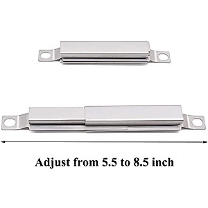 WALBZS Grill Replacement Parts for Charbroil Advantage Series 4 Burner 463344116 466344116 G4328M00W G3610003W1 Gas Grills Repair Kit Stainless Steel Burner Tube, Heat Plate,Adjustable Crossover Tube