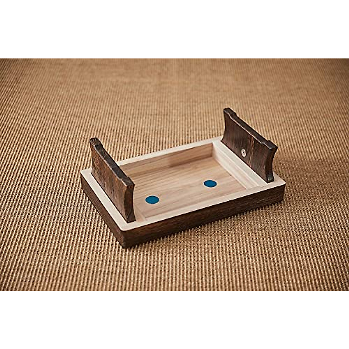 SINOBEST Wood Step Stool, Portable Rectangle Bed Stool, Small Step Ladder for Kitchen & Bathroom, Foot Rest Stool Under Desk, Large Surface, Strong and Durable for Kids, Adults and Elders