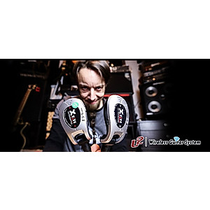 Xvive U2 rechargeable 2.4GHZ Wireless Guitar System - Digital Guitar Transmitter Receiver (Sliver)