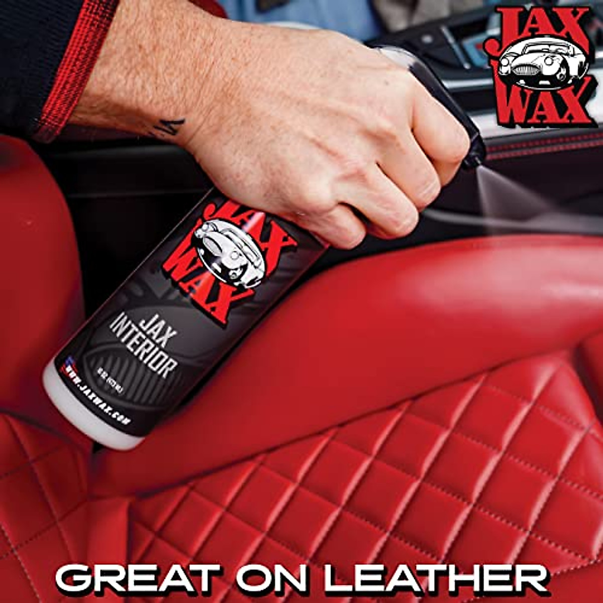 Jax Wax Leather Magic Professional One Step Leather Cleaner and Conditioner, Car and Boat Interior Cleaner, Leather Car Sear Cleaner - 16 Ounce