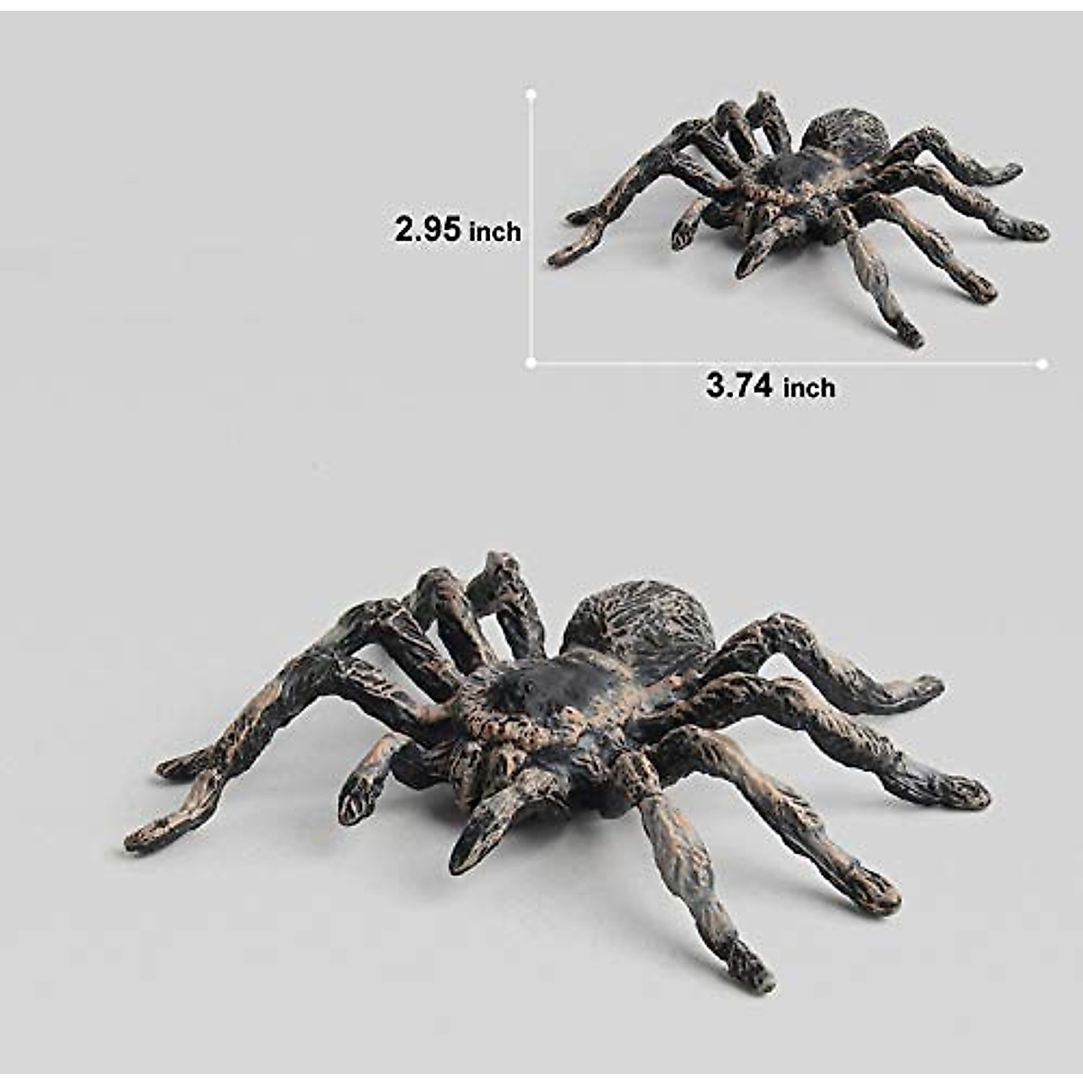 Warmtree Simulated Spider Model Realistic Spider Figurines Plastic Spider Action Figure, Set of 4