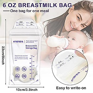 500 Count Breast Milk Storage Bags Bulk 6 Oz No Leak Milk Storing Bags Zipper Seal Breastmilk Freezer Bags Disposable Breastmilk Container for Breastfeeding Refrigeration Freezing Storage Essentials