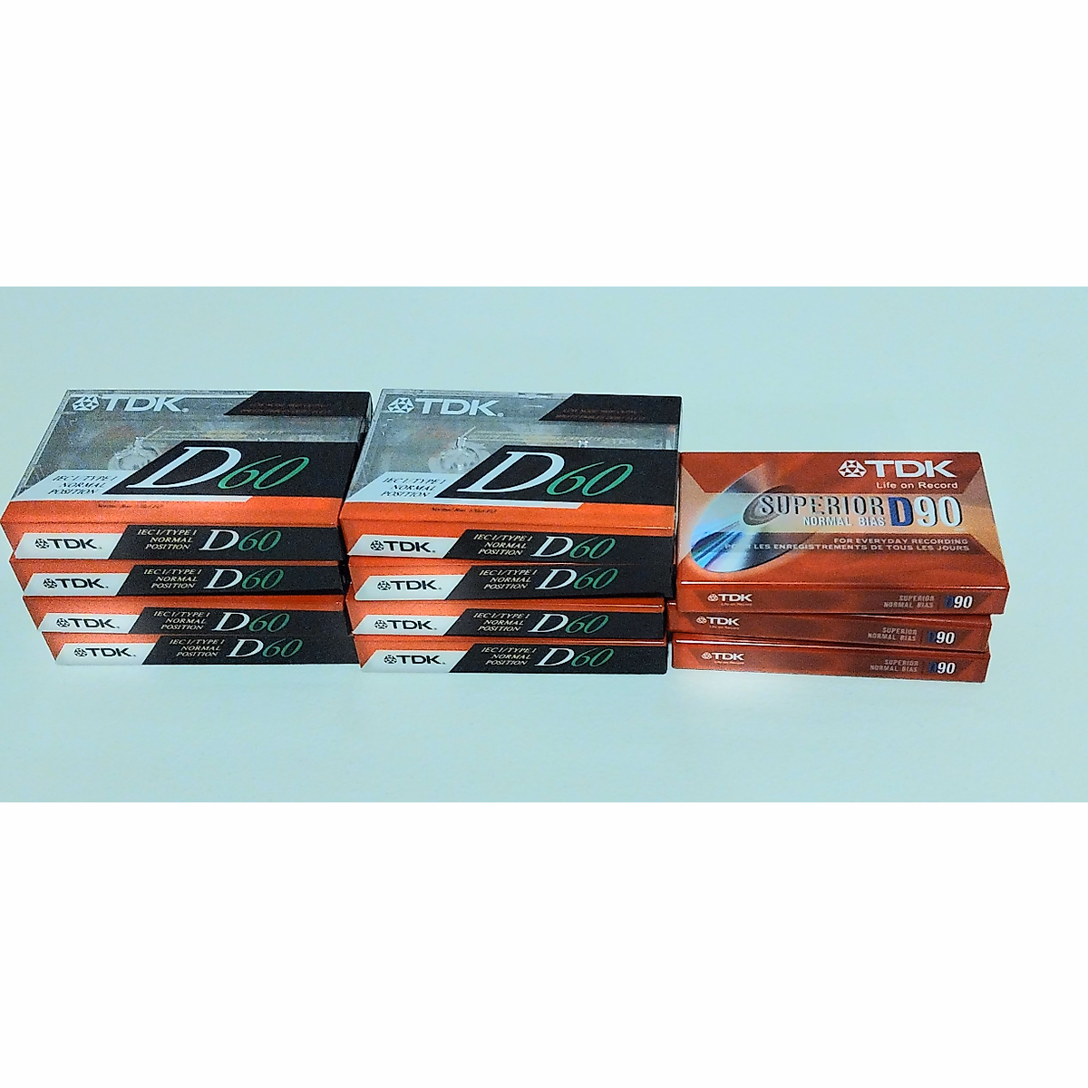 TDK D90 Blank Cassette Tapes Pack of 10 Plus One