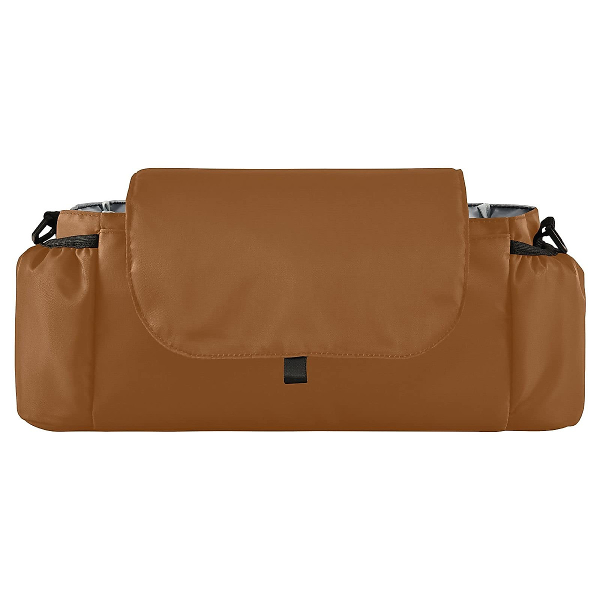 Saddle Brown Baby Stroller Organizer Large Capacity with 2 Cup Holder Adjustable Removable Shoulder Straps Abrasion-Resistant and Durable Fit Nearly Any Stroller