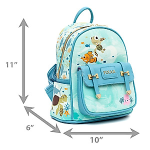 Wondapop Disney Pixar Finding Nemo 11" Vegan Leather Fashion Mini Backpack