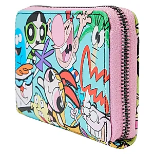 Loungefly Cartoon Network Retro Collage Zip Around Wallet